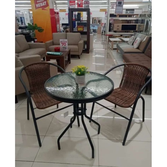 Jual kursi teras informa colorado cokelat kursi rotan sintetis kursi ...