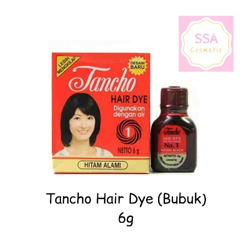 Jual Tancho Pewarna Rambut Hair Dye No 1 Bubuk 6gr | Shopee Indonesia