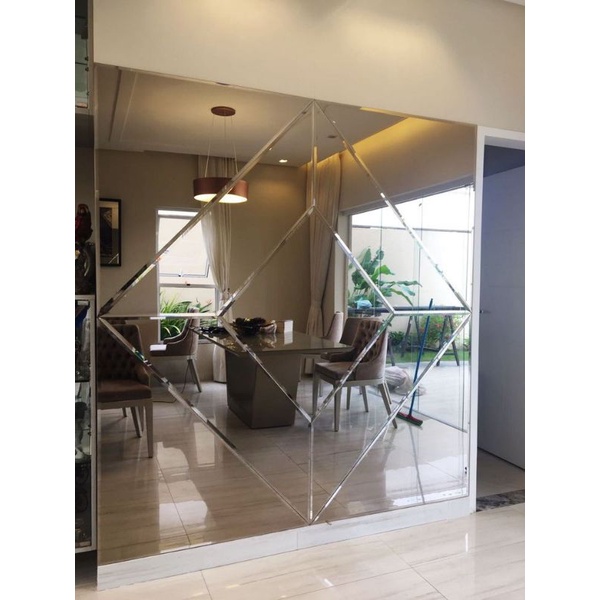 Jual kaca cermin bevel bronze custom | Shopee Indonesia