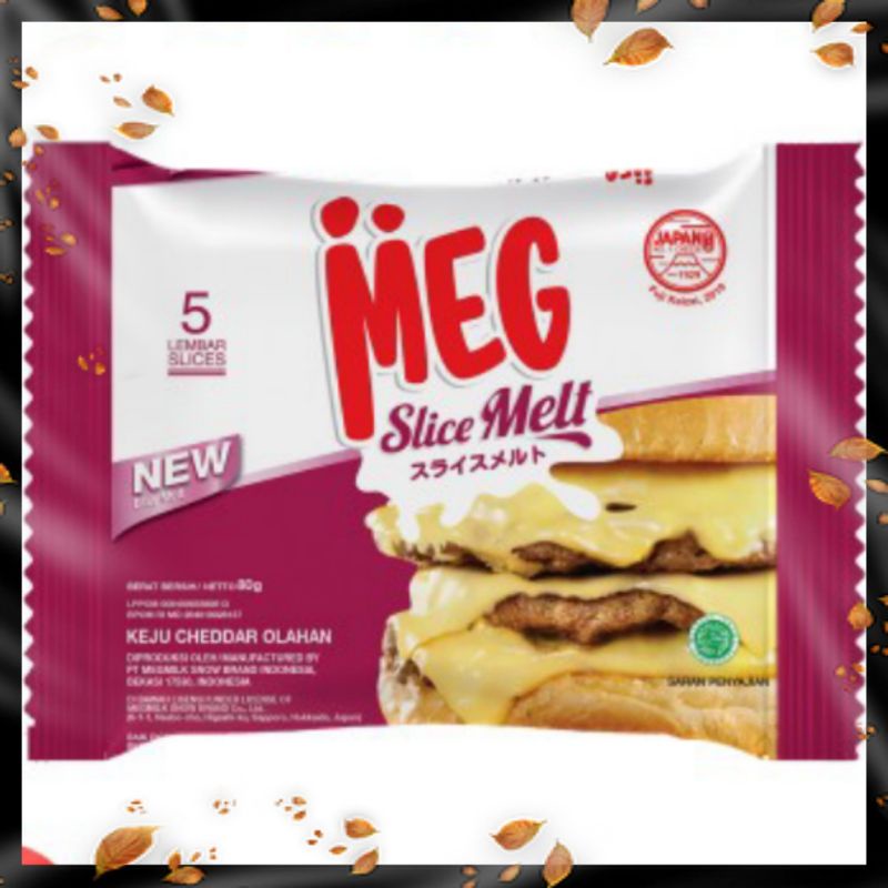 Jual MEG Cheddar Slice Melt 5 Slices / Keju MEG Slice Melt Isi 5 Lembar ...