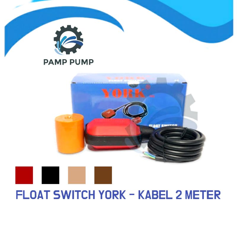 FLOAT SWITCH/PELAMPUNG TOREN/OTOMATIS SATELIT YORK 2 METER | Shopee ...