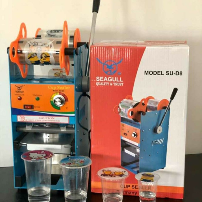 Jual Mesin Press Gelas Cup Sealer Eton Et D8 Manual Tanpa Plastik