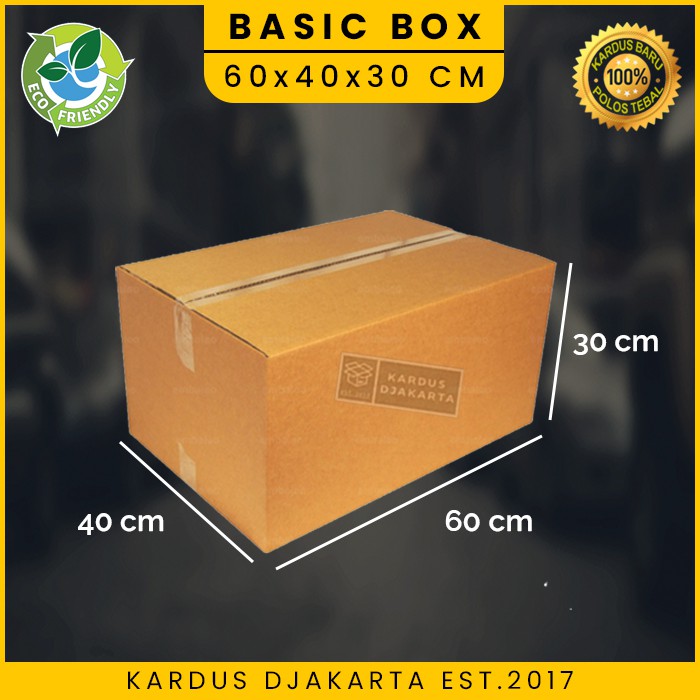 Jual KARDUS / KARTON BOX BESAR POLOS Uk. 60x40x30 CM | Shopee Indonesia