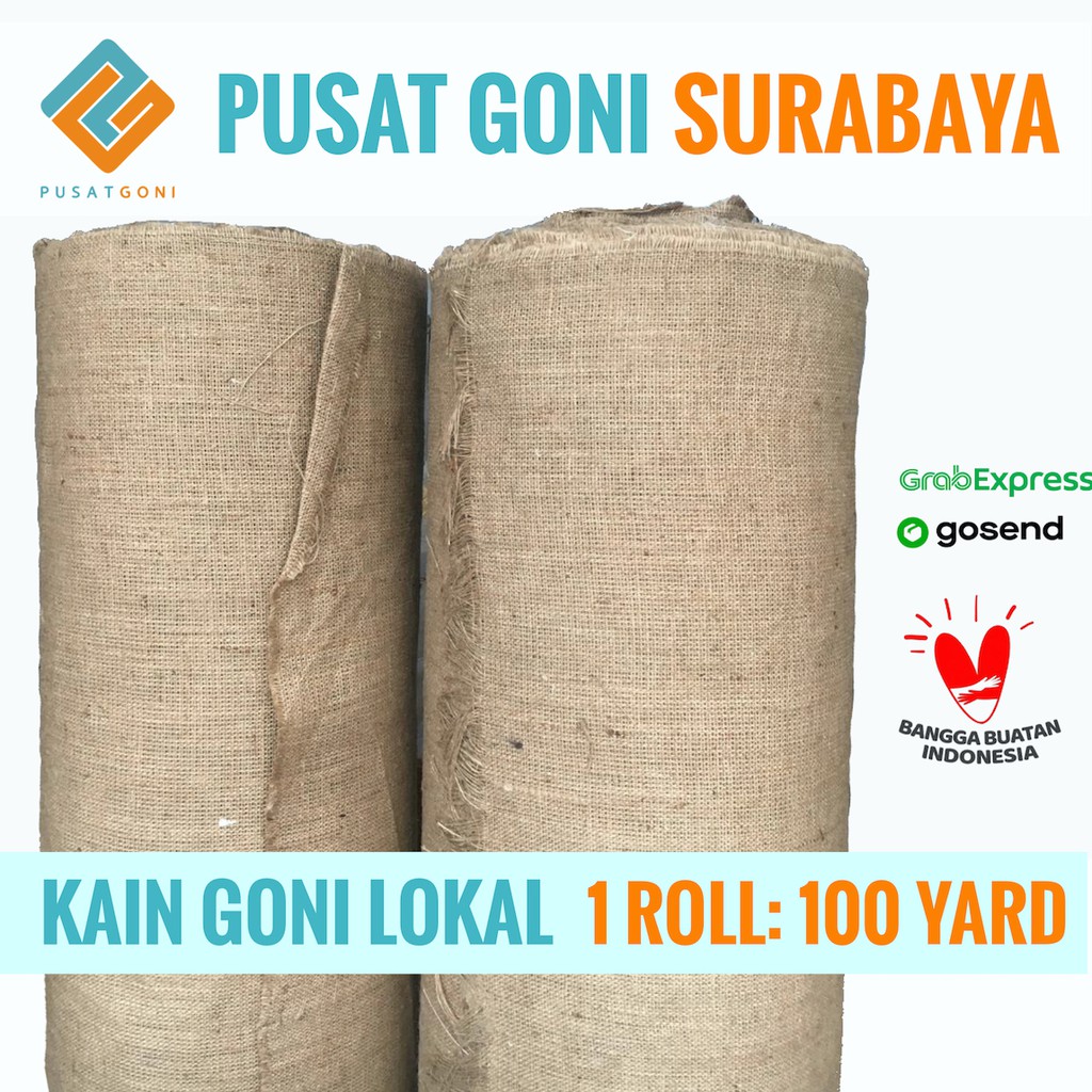 Jual Kain Goni 1 Roll - Bahan Baku Karung Goni - Burlap Jute Fabric ...