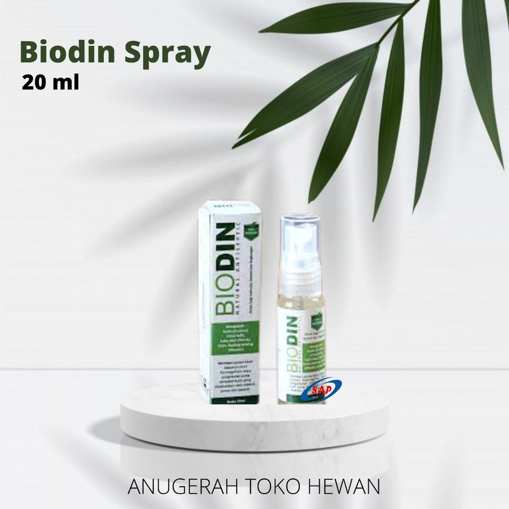 Jual BIODIN SPRAY 20 ml - Natural Antiseptic, Obat Luka Hewan Kucing ...