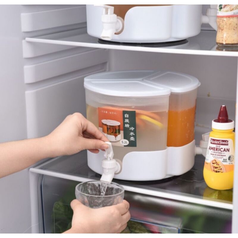 Jual Dispenser Kulkas 3 Sisi 3 Keran Kran 5.2 Liter Juice Dispenser ...