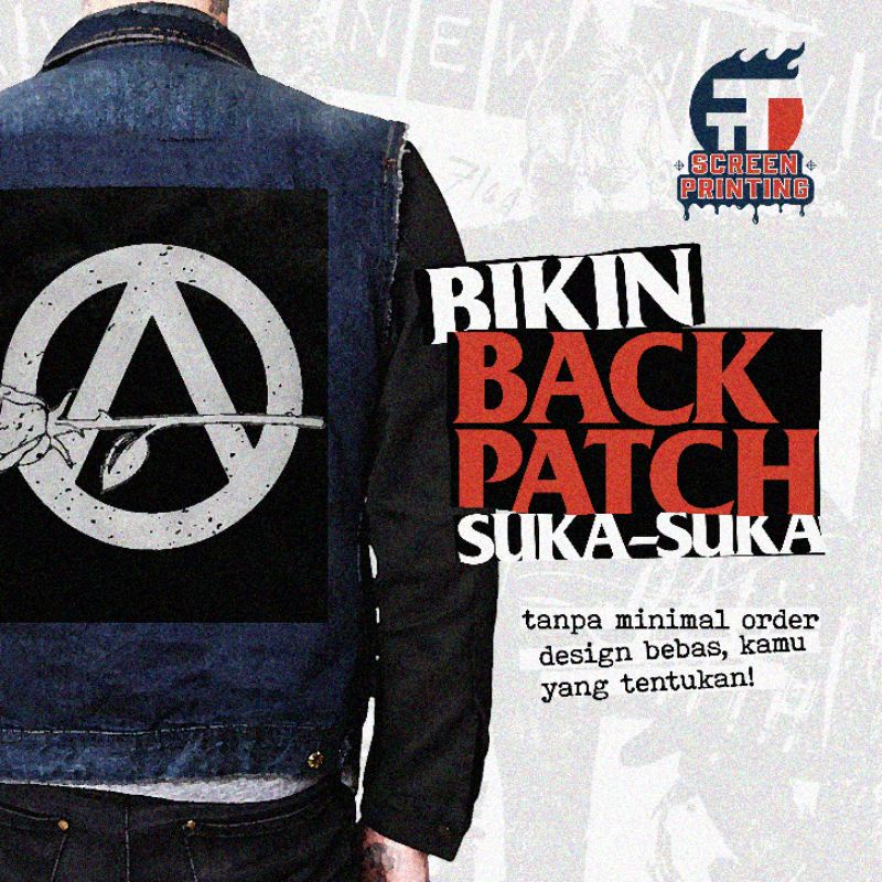 Jual Tshirttokoh - Custom Backpatch Satuan | Shopee Indonesia