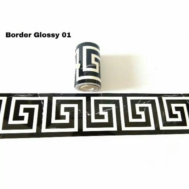 Jual Border list glossy CDS-001 Ukuran 10 cm x 10 meter motif garis ...