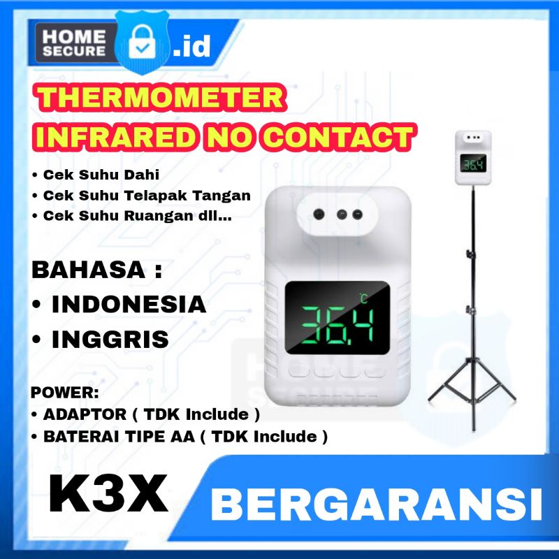 Jual Thermometer Infrared K3X Dengan Stand Tripod / Termometer Cek Suhu ...