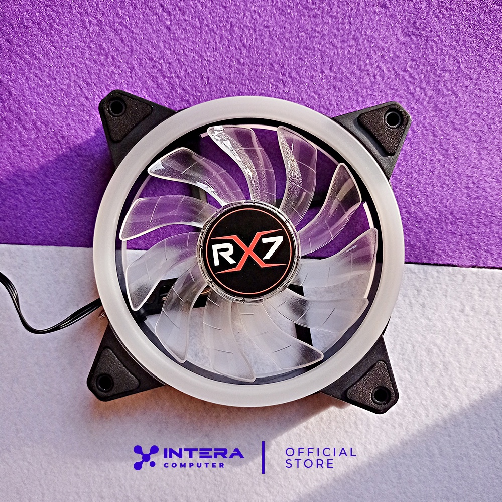 Jual RX7 FAN RGB 120MM RAINBOW CYAN - FAN CASING RGB 120MM Indonesia ...
