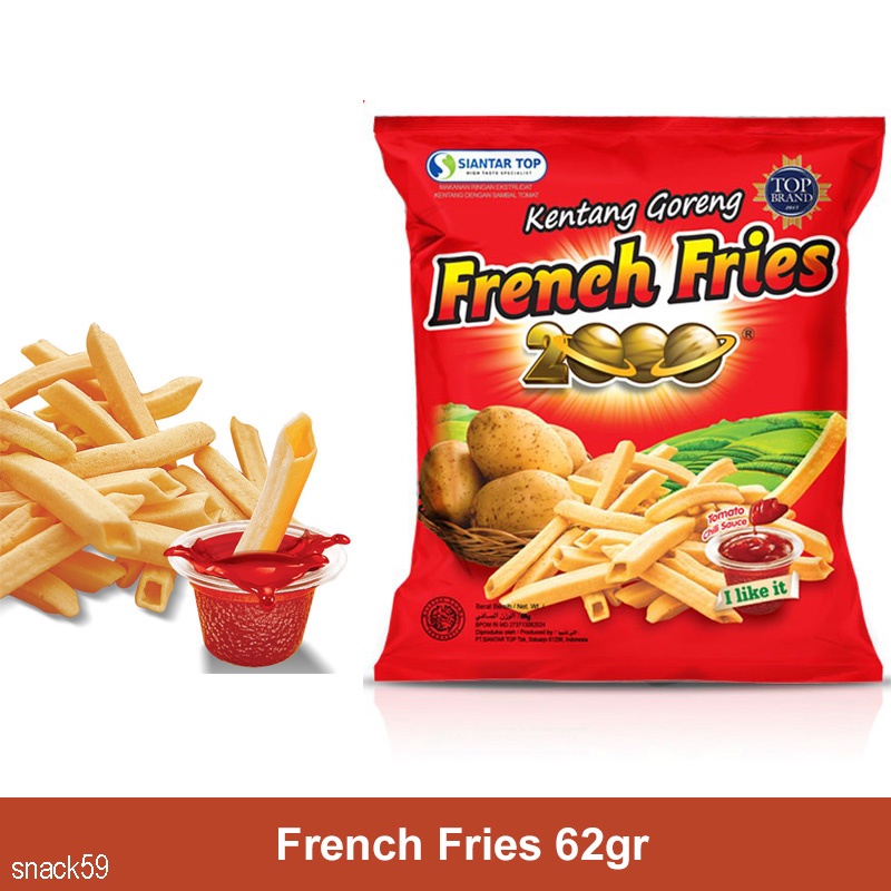 Jual French Fries 2000 Snack Kentang goreng camilan - snack kentang ...