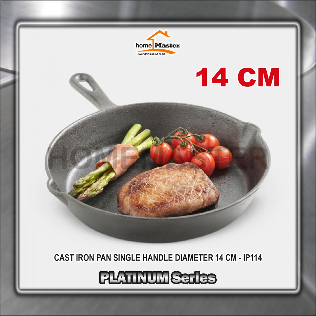 Jual HomeMaster Cast Iron/Besi Cor Panci/Pan/Skillet/Wajan Single ...