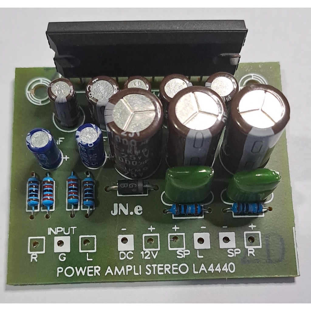 Jual KIT POWER AMPLI MINI STEREO LA4440 DC12V | Shopee Indonesia