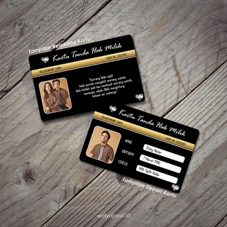 Jual [1pcs] Kartu Tanda Pacaran Custom | Kartu Tanda Komitmen | Kartu ...