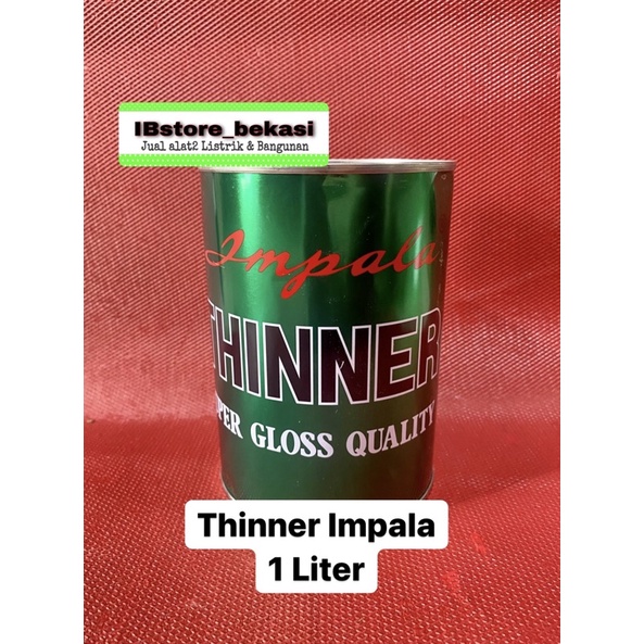 Jual Thinner Impala 1 Liter | Thinner Kaleng Hijau | Pengencer Cat ...