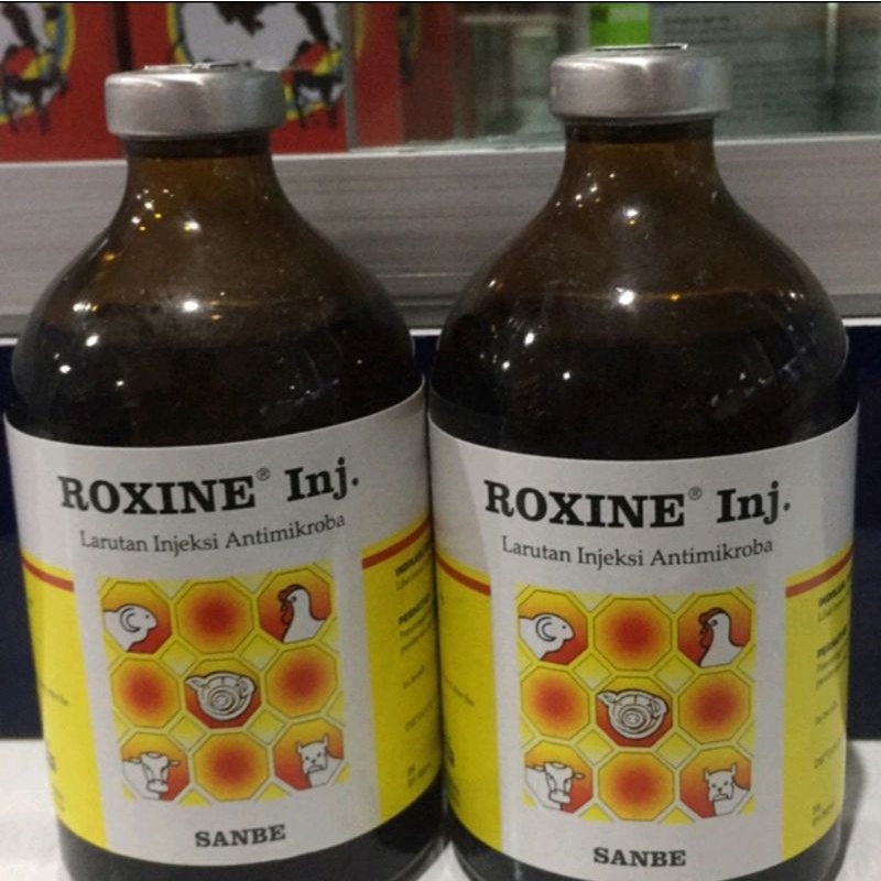 Jual Roxine 100ml Sanbe antibiotik untuk infeksi pernafasan CRD ngorok ...