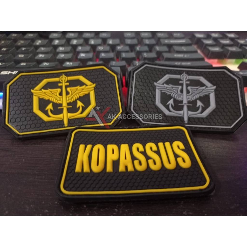 Jual patch rubber/emblem karet komando/logo kopasus 3D | Shopee Indonesia