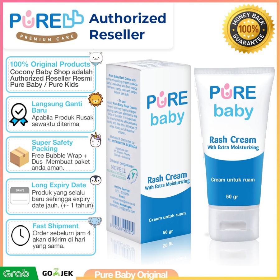 Jual [BPOM] - Pure BB Rash Cream Baby 50 gr / Krim Anti Ruam Bayi ...