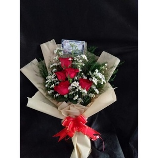 Jual Buket Bunga Mawar Asli Segar/ Fresh Flower Rose Bouquet Semarang ...