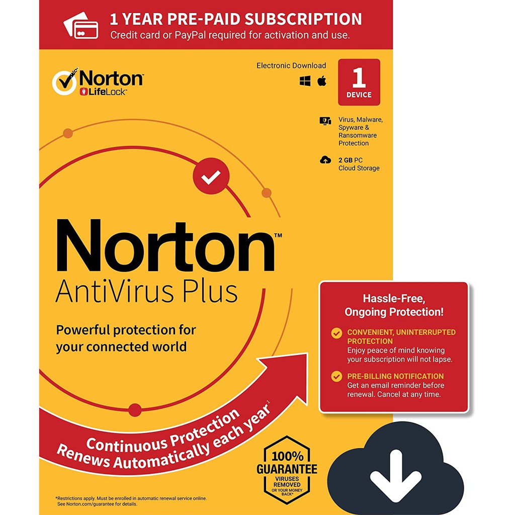 Jual Norton Antivirus Plus 1 Tahun 1 Device (Versi Terbaru) | Shopee ...