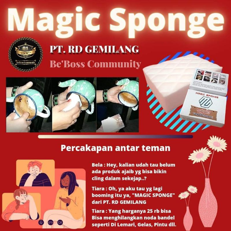 Jual magic sponge RD GEMILANG | Shopee Indonesia