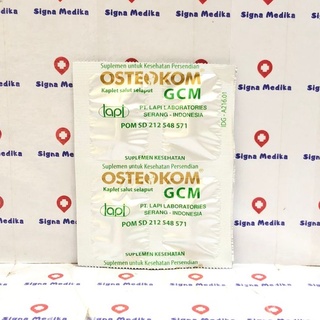 Jual Osteokom GCM Strip Isi 4 Tablet - Suplemen Untuk Kesehatan ...