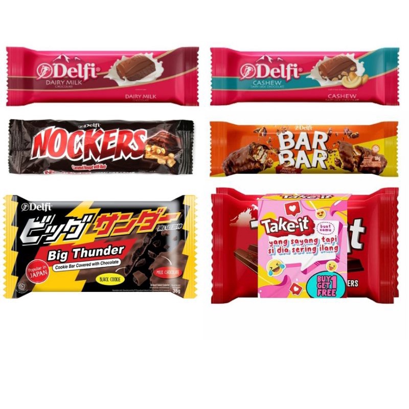 Jual Delfi Dairy Milk Aneka coklat Chocolate Cashew milk big thunder ...