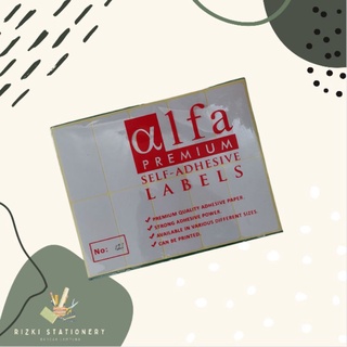 Jual Kertas Label / Label Sticker / Label Undangan Alfa Premium No.121 ...