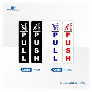 Jual Tarik Dorong / Push Pull Sign Board Acrylic 20 x 5 cm (Satu Set ...