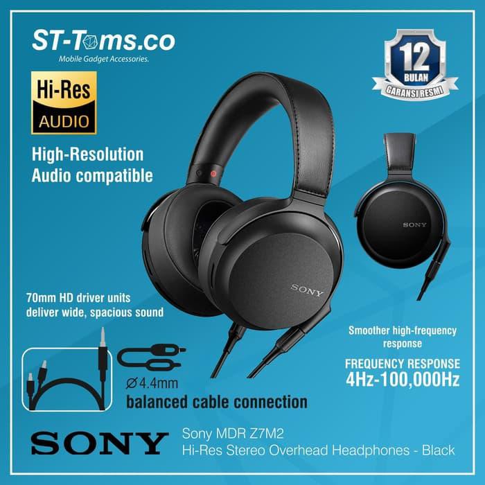 Jual Jual Sony MDR Z7M2 / MDR-Z7M2 Hi-Res Stereo Overhead Headphones ...