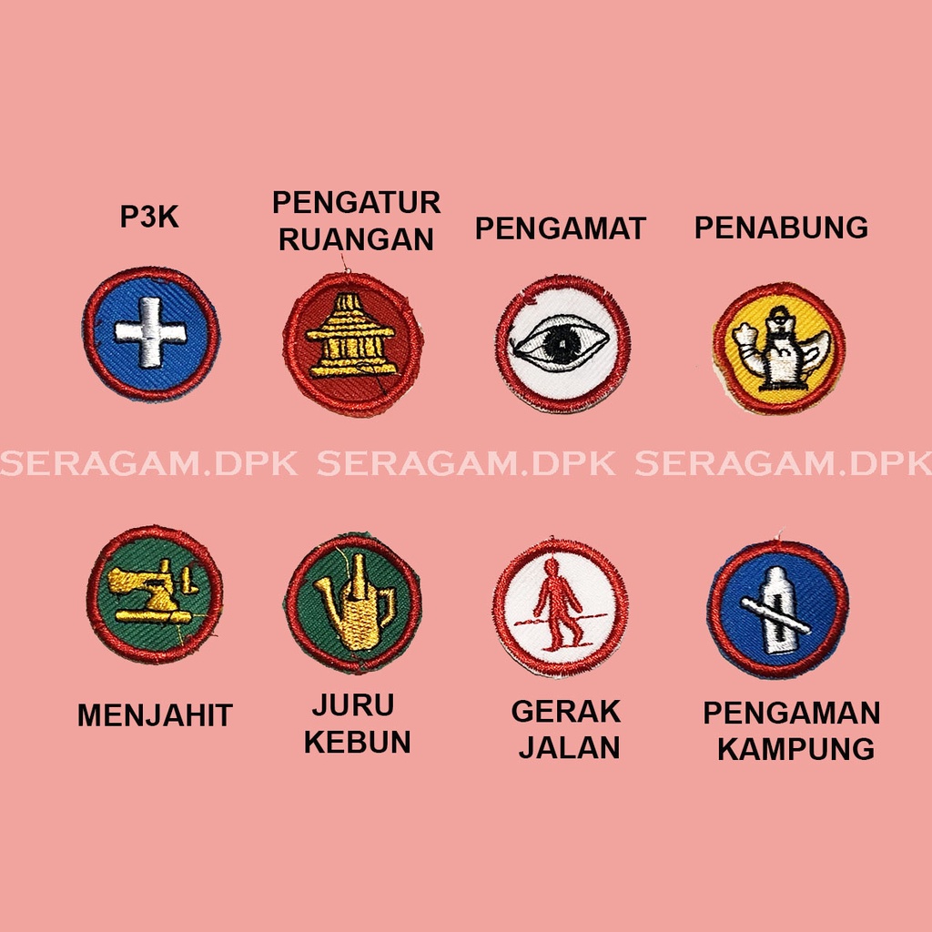 Jual 10 TKK (Tanda Kecakapan Khusus) Wajib Pramuka Penggalang | Shopee ...