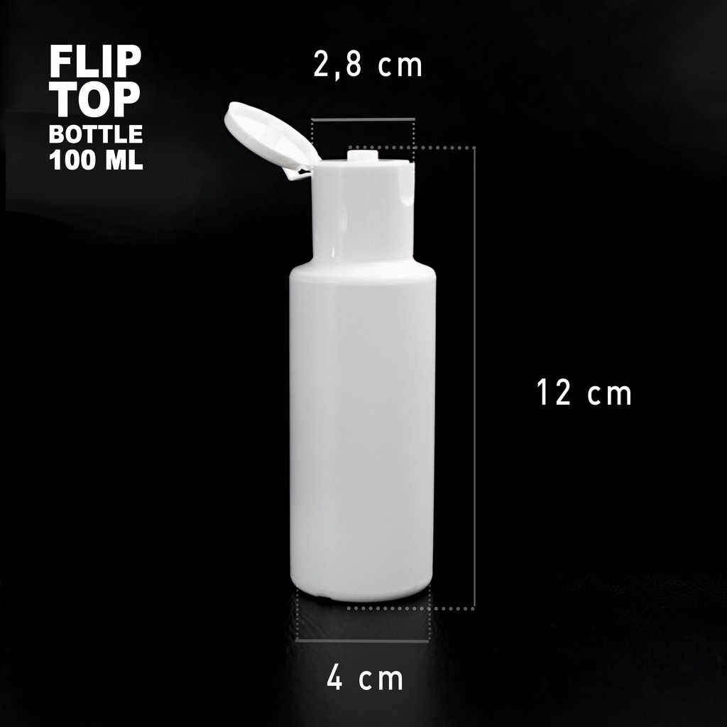 Jual Hairnerds Professional Botol Flip Top Putih 100ML | Shopee Indonesia