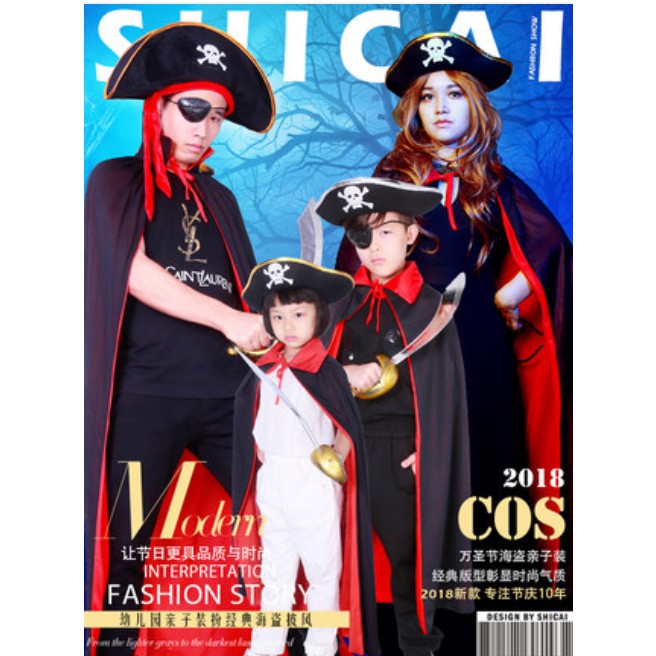 Jual Set Kostum Topeng Bajak Laut Anak Pirates Topi Pedang Anting ...