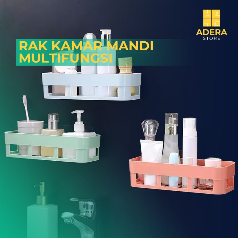 Jual Rak Toilet Kamar Mandi Tempel Gantung Penyimpan Sabun Sikat Gigi ...