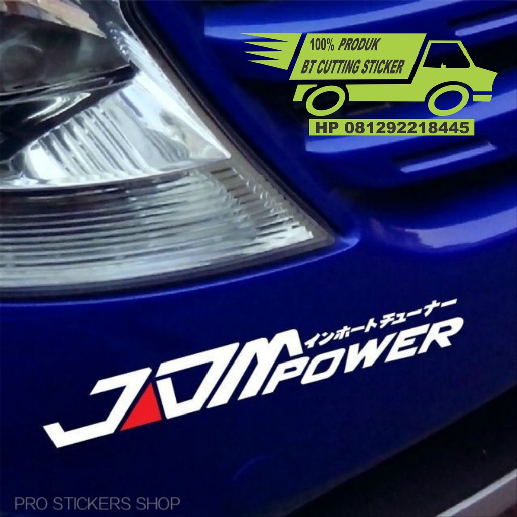 Jual STICKER STIKER JDM POWER STICKER IKLAN STIKER KEREN STICKER MOBIL ...