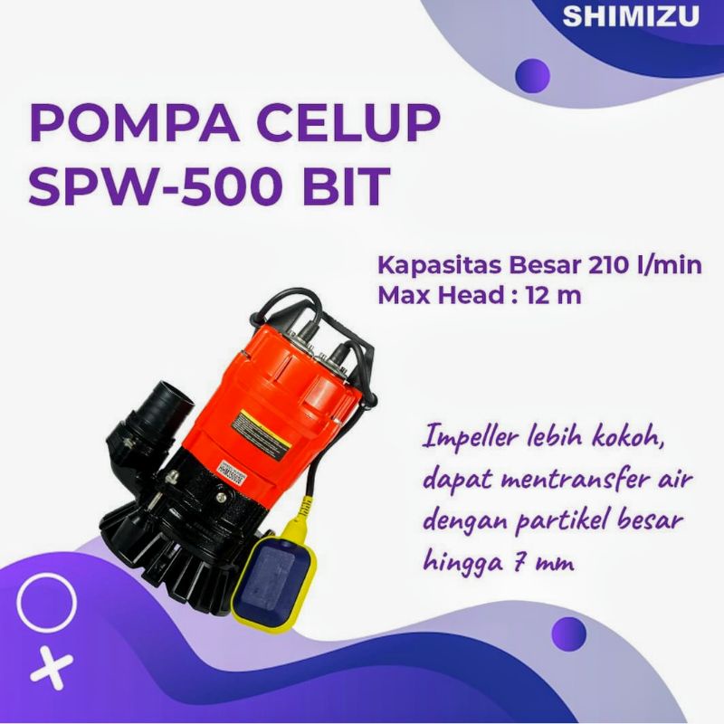 Jual Pompa Celup Shimizu SPW-500BIT(12M & 210 Lpm & 2") | Shopee Indonesia