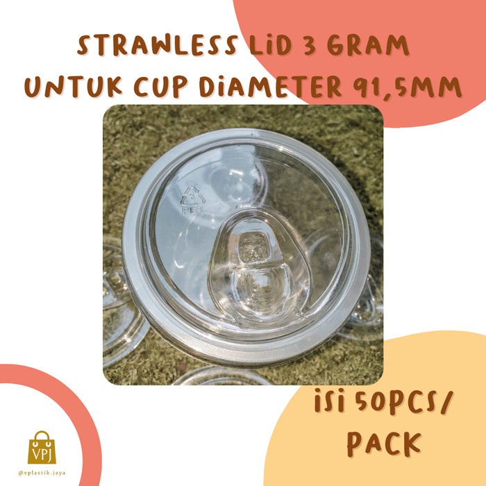 Jual (HARGA PER SATUAN) Strawless Lid / Tutup Cup Starbucks Diameter 91 ...
