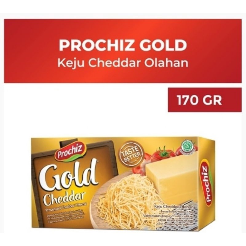 Jual PROCHIZ GOLD Keju Cheddar 170g Indonesia|Shopee Indonesia