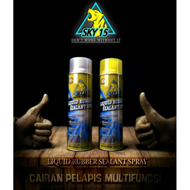 Jual CAIRAN PELAPIS ANTI BOCOR LIQUID RUBBER SEALANT SPRAY 500ML SKY-15 SPRAY KARET 500 ML SKY ...