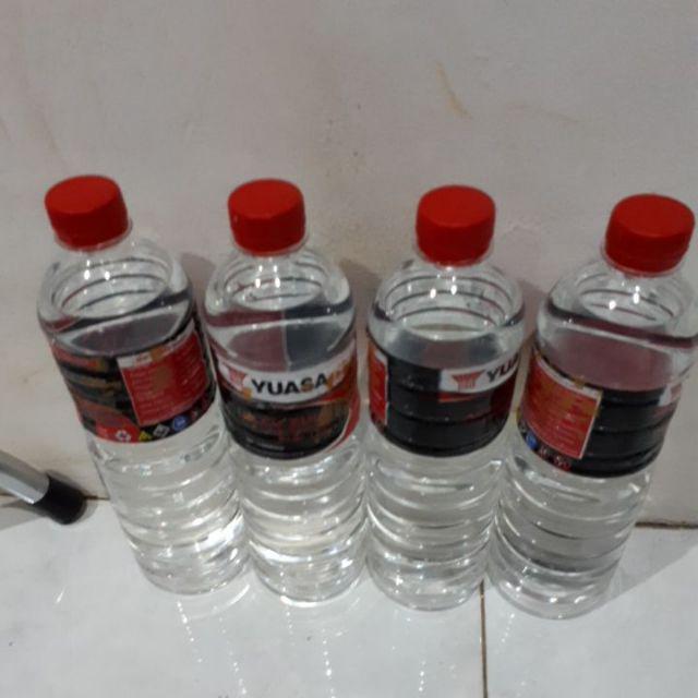 AIR AKI MERAH YUASA AIR ACCU ZUUR YUASA 1 LITER | Shopee Indonesia
