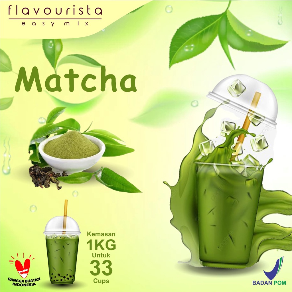 Jual Flavourista Bubuk Minuman Murah Rasa Matcha / Matcha Powder 1000 ...