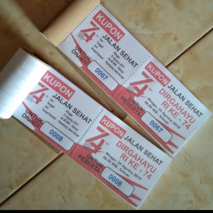 Jual Cetak Kupon Tiket Vocer Undian Voucher doorprize karcis | Shopee ... Jual Cetak Kupon Tiket Vocer Undian Voucher doorprize karcis | Shopee ...