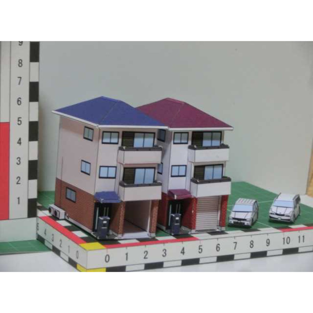 Jual DIY Papercraft Lembar Pola Kertas Diorama Rumah Tingkat Jepang ...