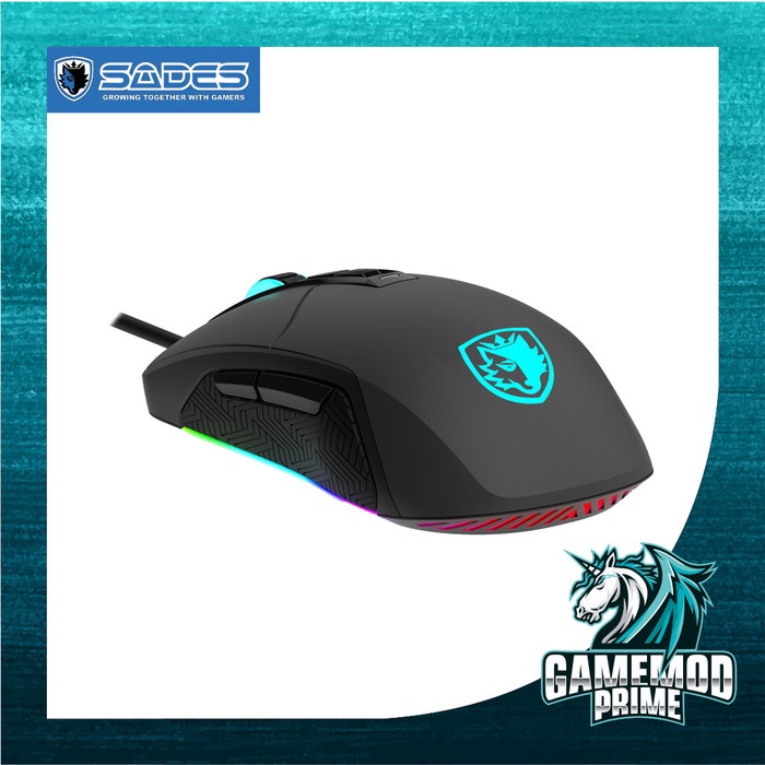 Jual Mouse Gaming Sades Kappa RGB PMW 3325 SWITCH HUANO SENSOR PixArt ...