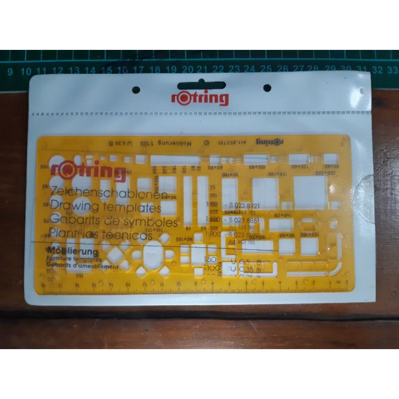 Jual Penggaris Mal Furniture ROTRING ORIGINAL Skala 1:100 (PRELOVED ...