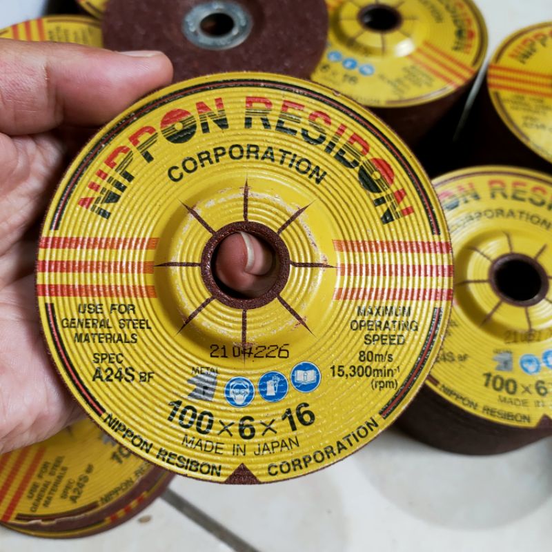 Jual Batu gerinda poles 4inch resibon 100x6x16 batu poles | Shopee ...