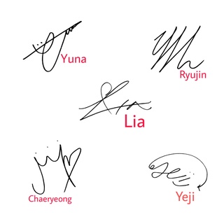 Jual Sticker Transparan Itzy Signature Sign Tanda Tangan TTD | Shopee ...