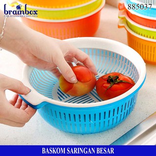 Baskom Saringan Plastik Besar Bening Cuci Buah Sayur Wadah Cuci Sayur ...