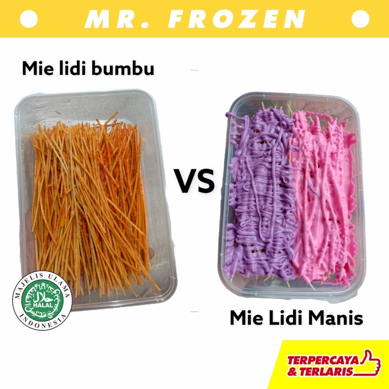 Jual Mie Lidi Bumbu Kering Mie Lidi Manis Coklat Strawberry Kemasan ...