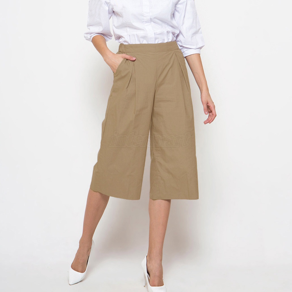 Jual Kulot Pendek Katun Strit, Culottes Pants Cotton Strech | Shopee ...
